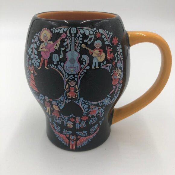 Disney | Dining | Disneypixar Coco Sugar Skull Color Changing Ceramic ...